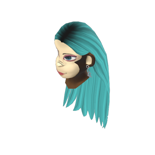 GG Head Straight Turquoise - Decentraland Marketplace