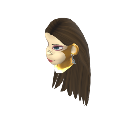 GG Head Straight Brown - Decentraland Marketplace
