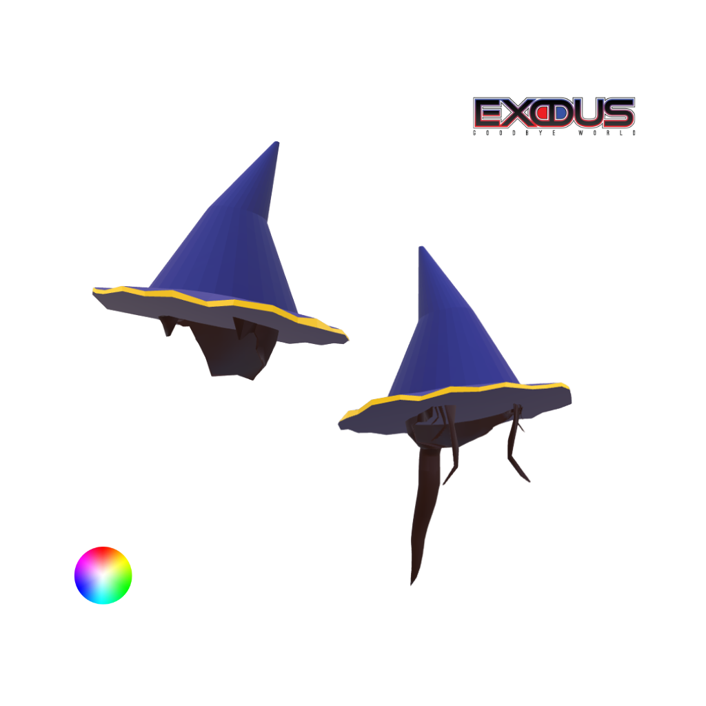 Blue wizard hat - Decentraland Marketplace