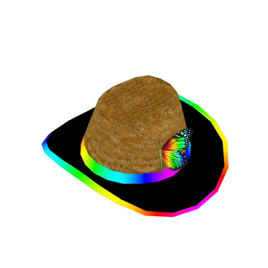 RGB Straw Hat - Decentraland Marketplace