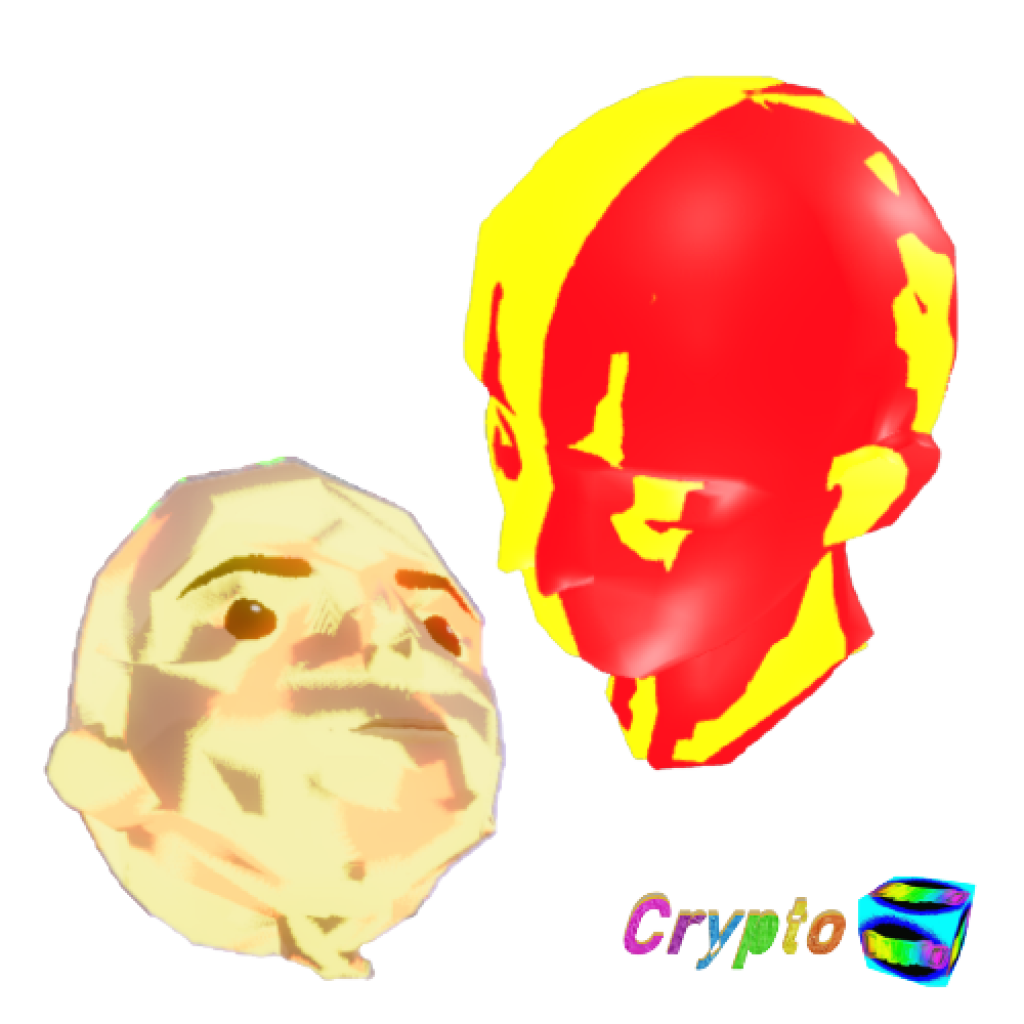 Spaz Static Mask Yellow/Red - Decentraland Marketplace