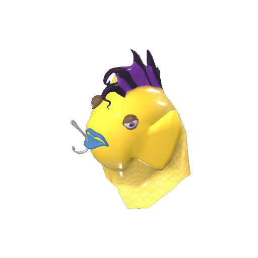 Yellow Dojo Fish Head - Decentraland Marketplace